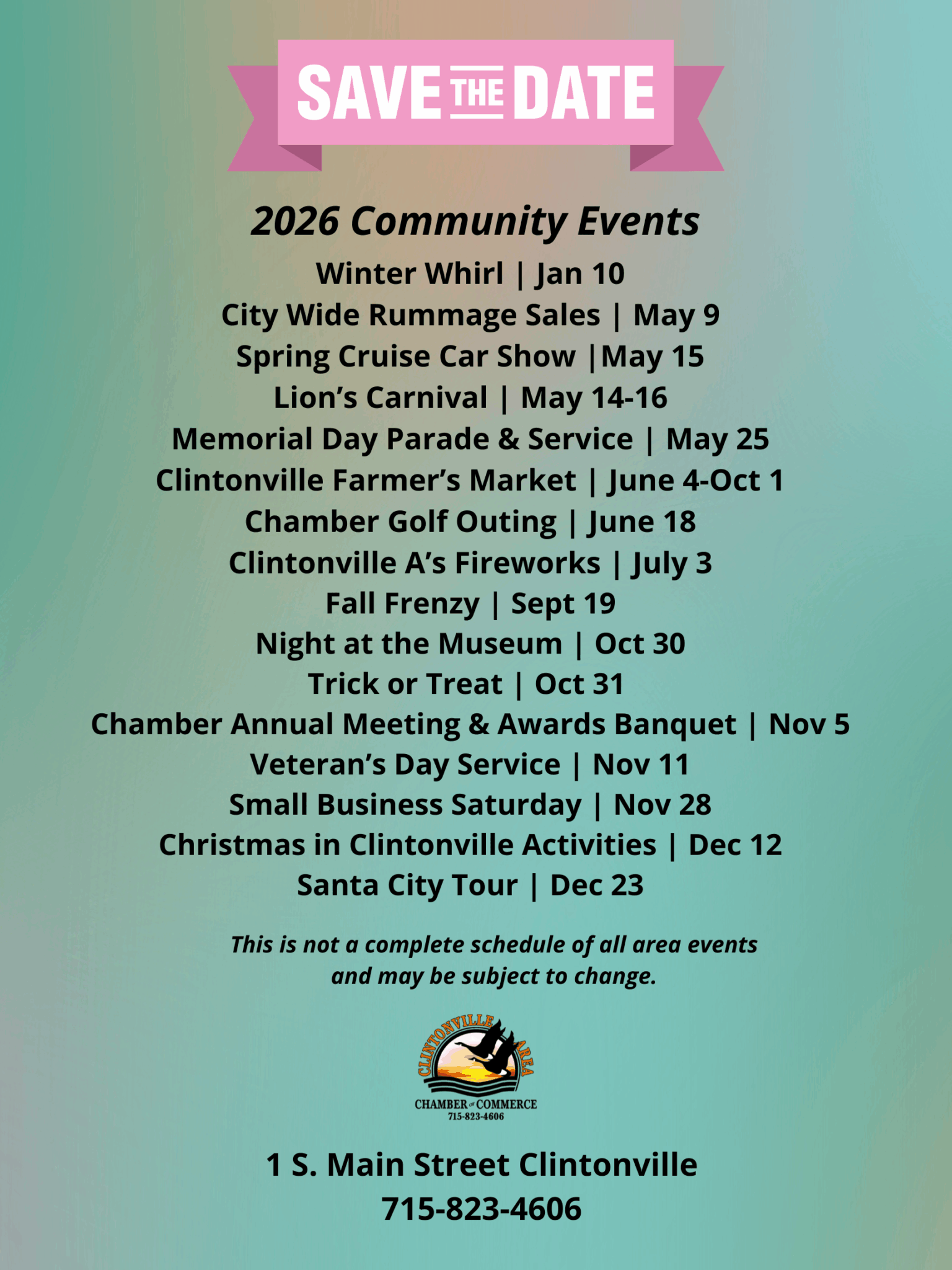 Welcome To Clintonville - Clintonville Area Chamber of Commerce